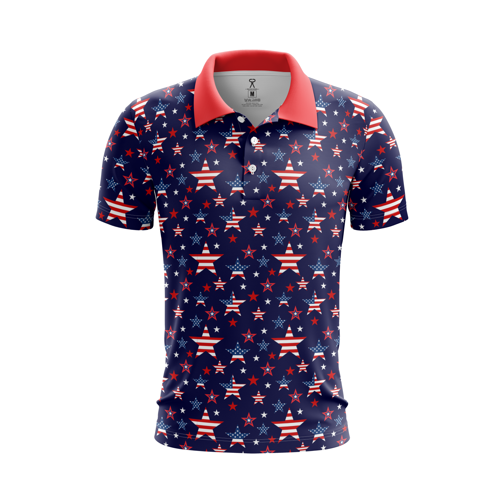 USA STARS GOLF POLO – Peak Pace Apparel